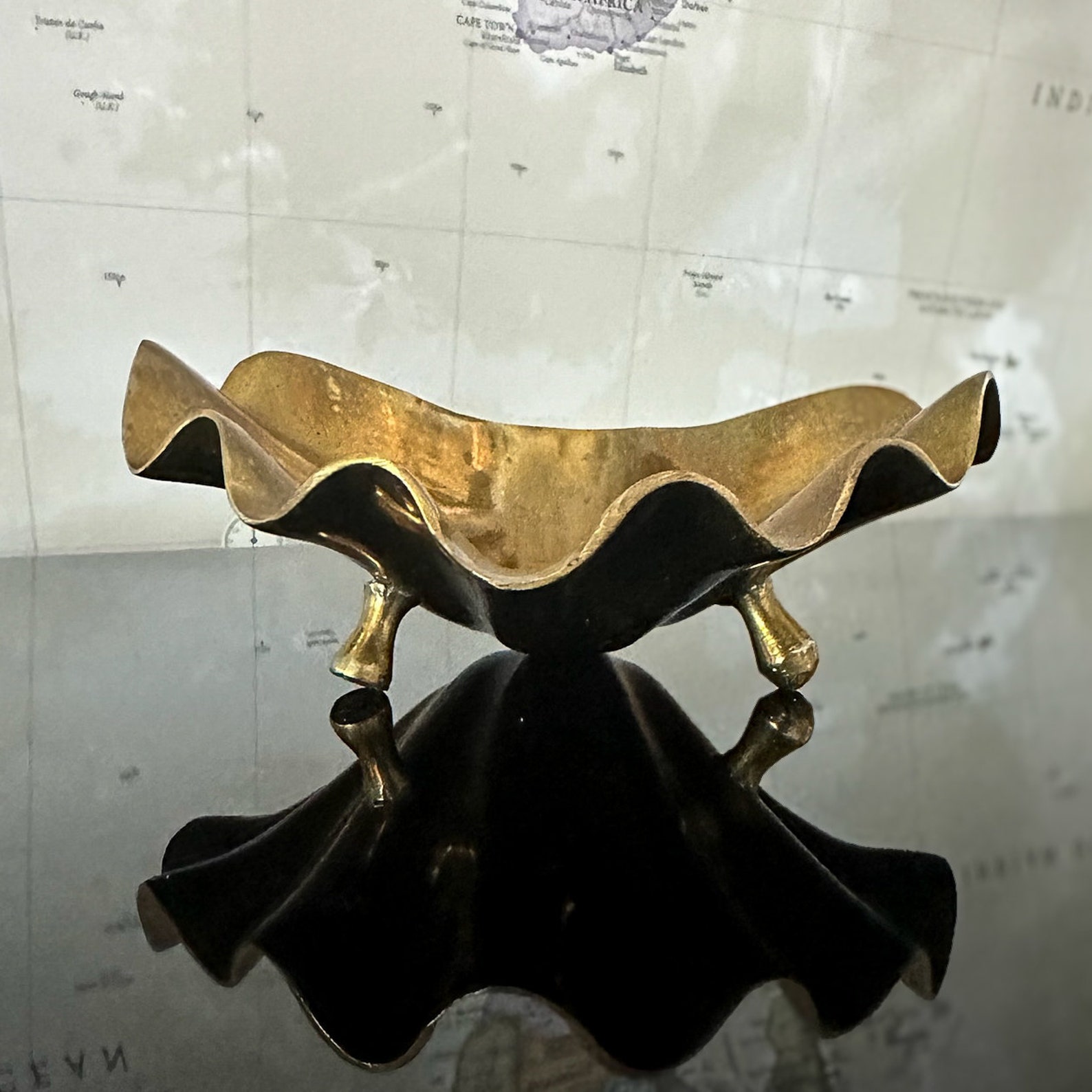 Brass Clam Shell Decorative Dish - Etsy