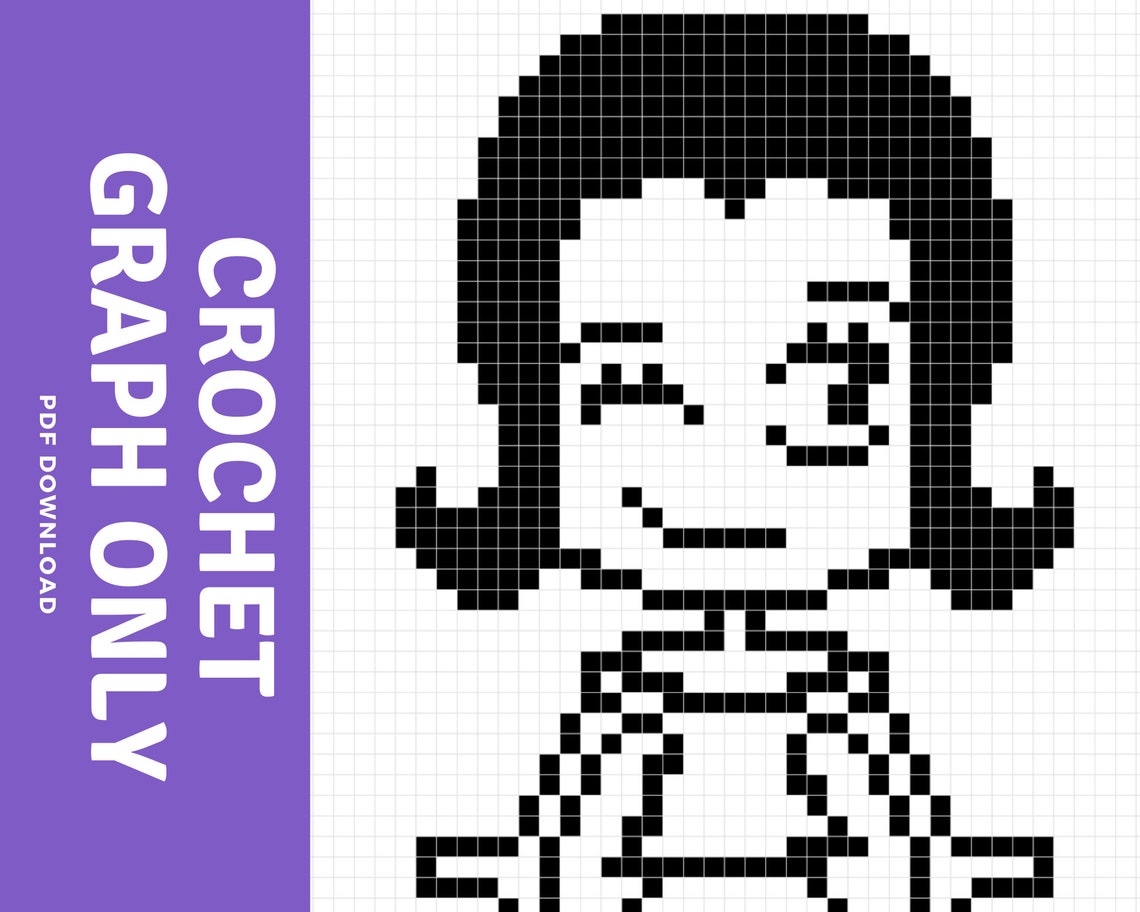 Pixel Babe Crochet Graph Pattern // PDF Instant Download - Etsy