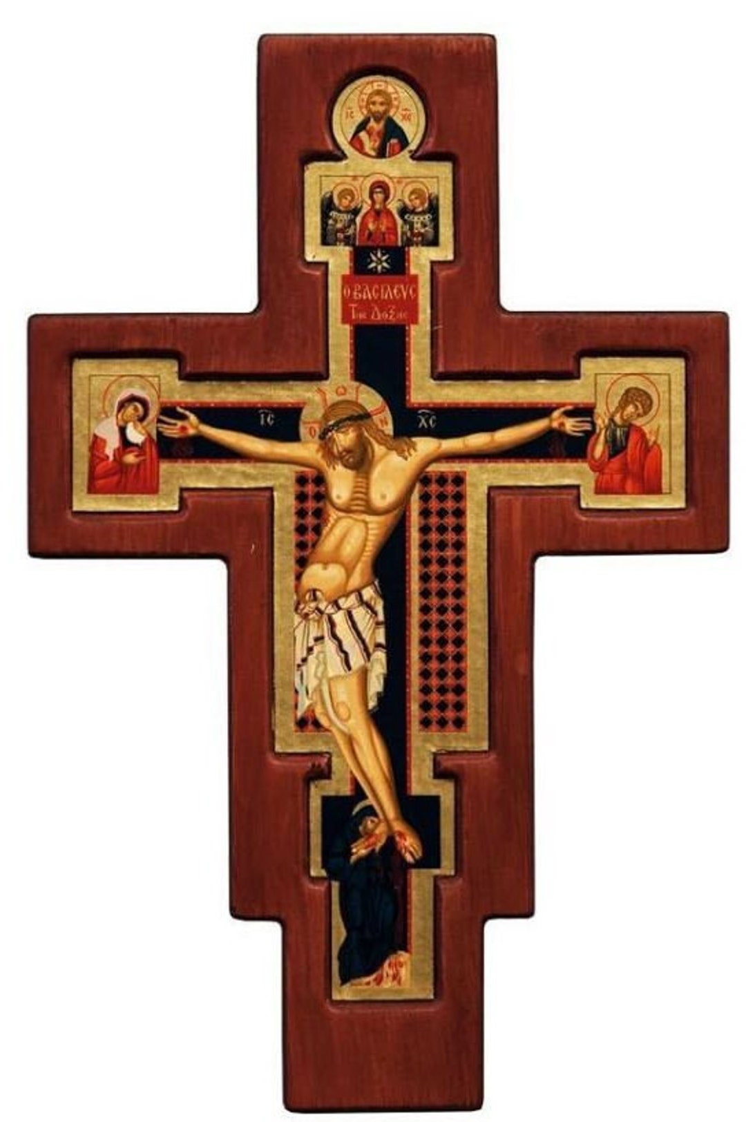 PRE-ORDER Orthodox Wood Engraved Wall Cross, Made in Greece - Etsy