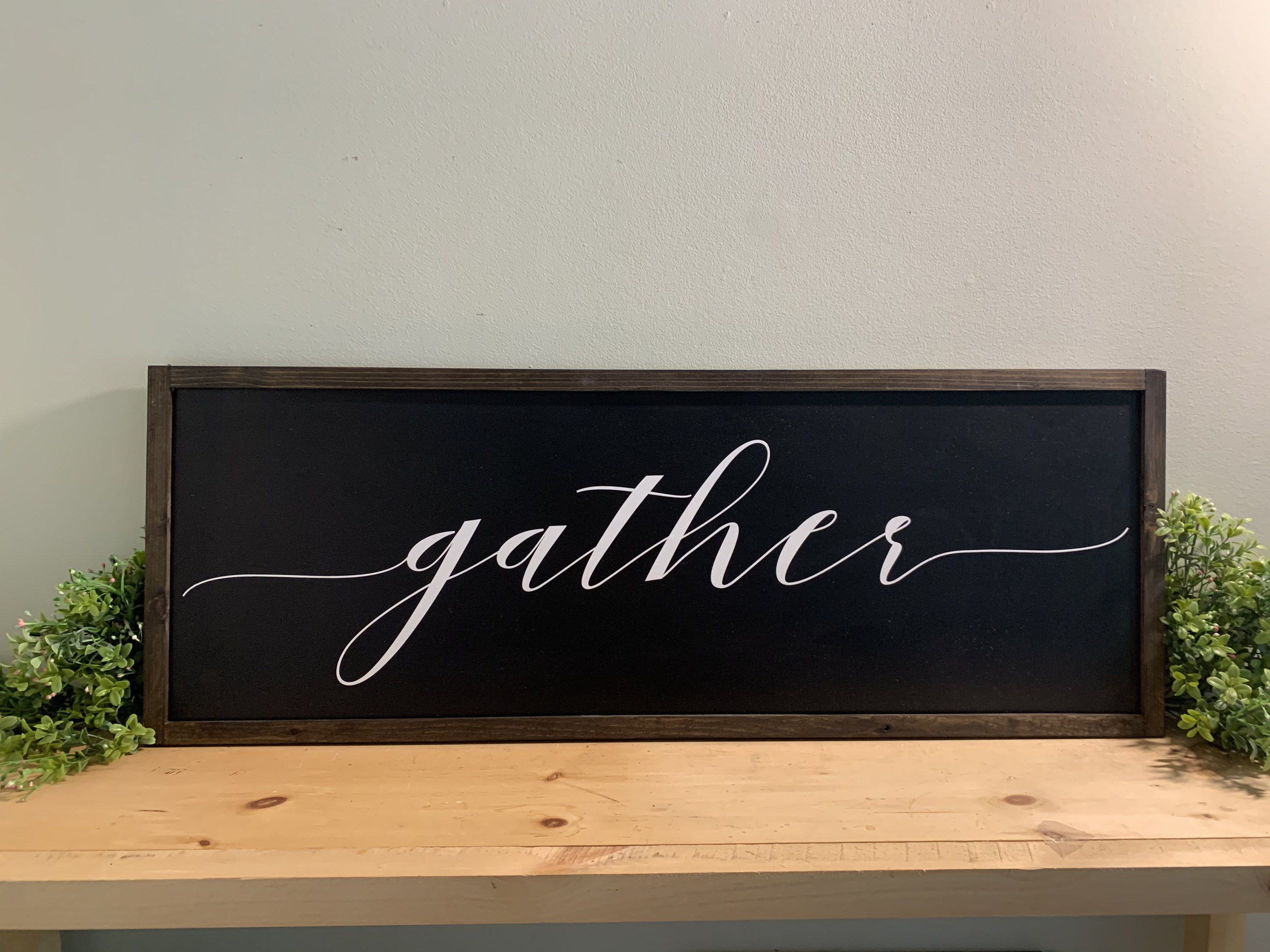 Gather Sign Wood Signs Dining Room Sign Dining Room Wall - Etsy