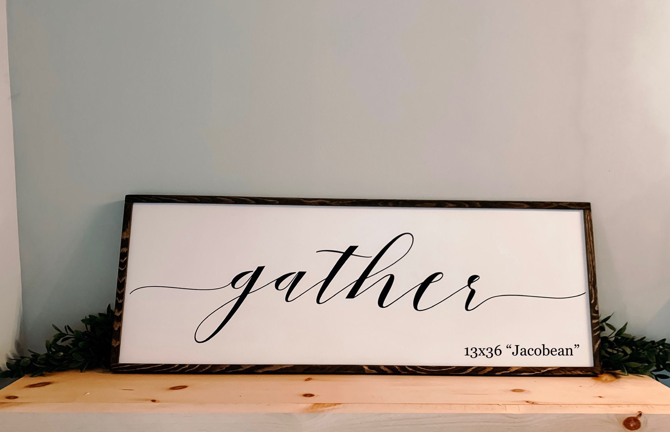 Gather Farmhouse Wood Sign Dining Room Sign Dining Room Wall - Etsy