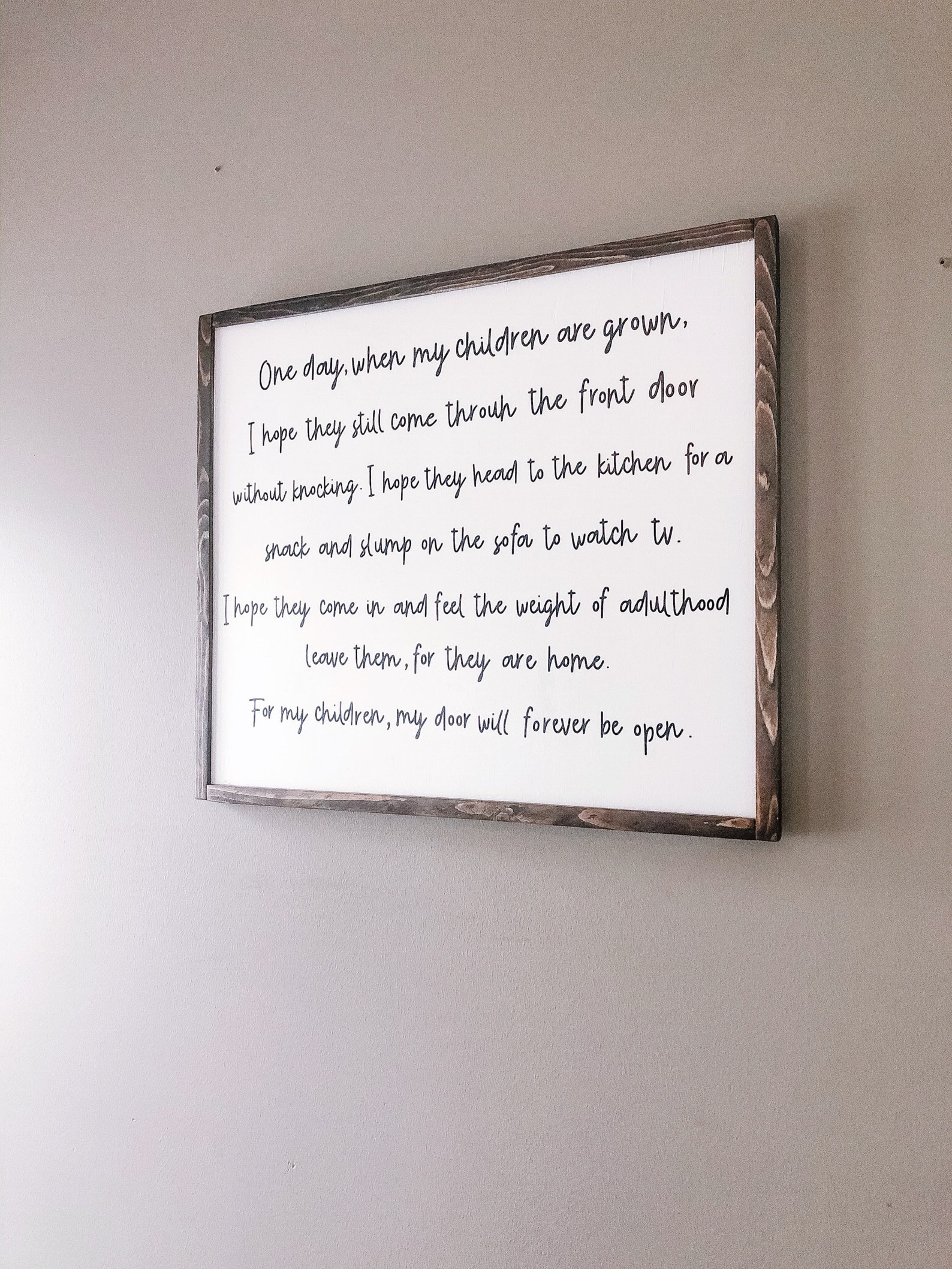 One Day When My Children Are Grown Sign, Farmhouse Sign, Mother's Day ...