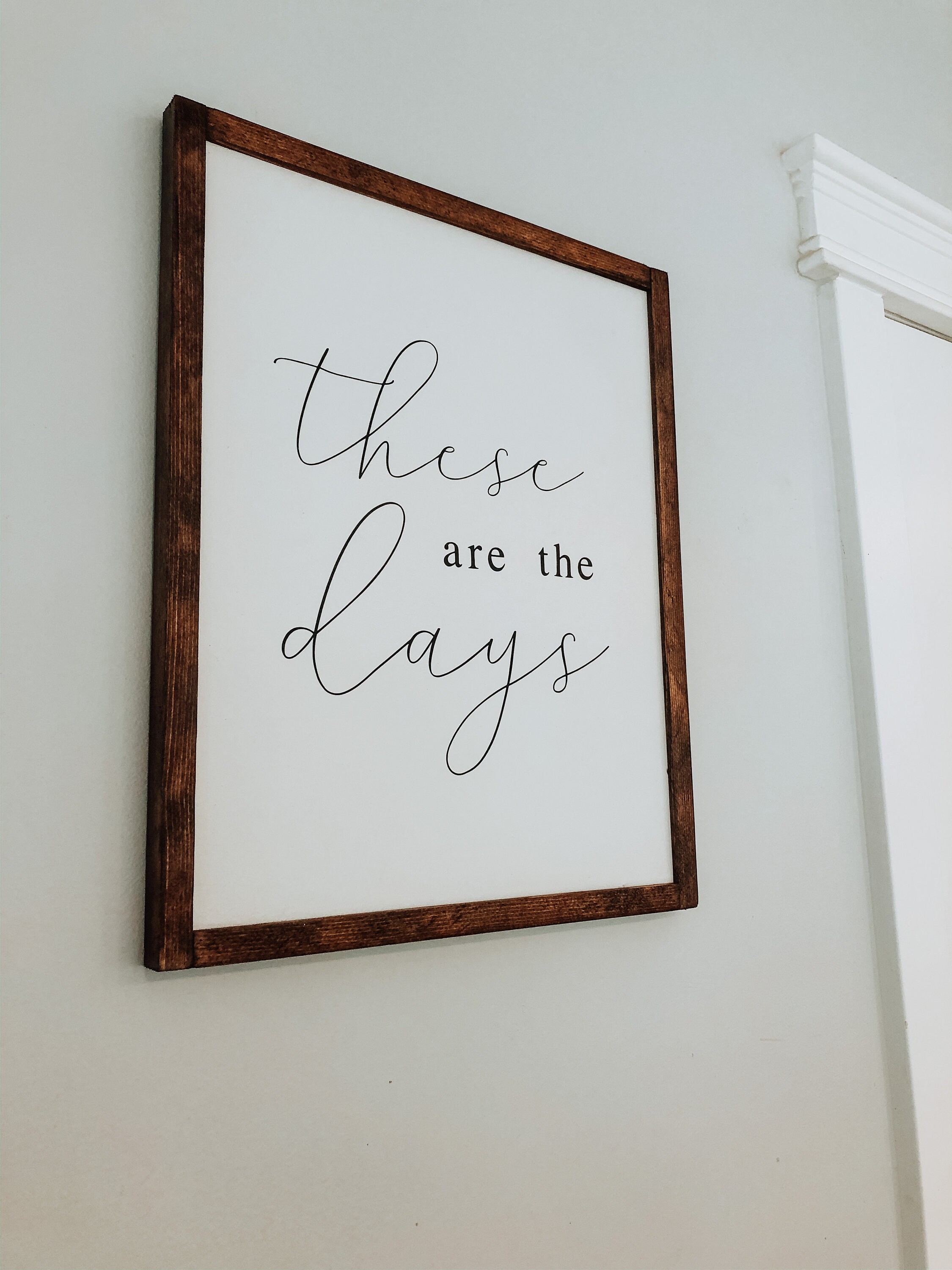 These Are The Days Sign Farmhouse Wood Sign Farmhouse Wall | Etsy