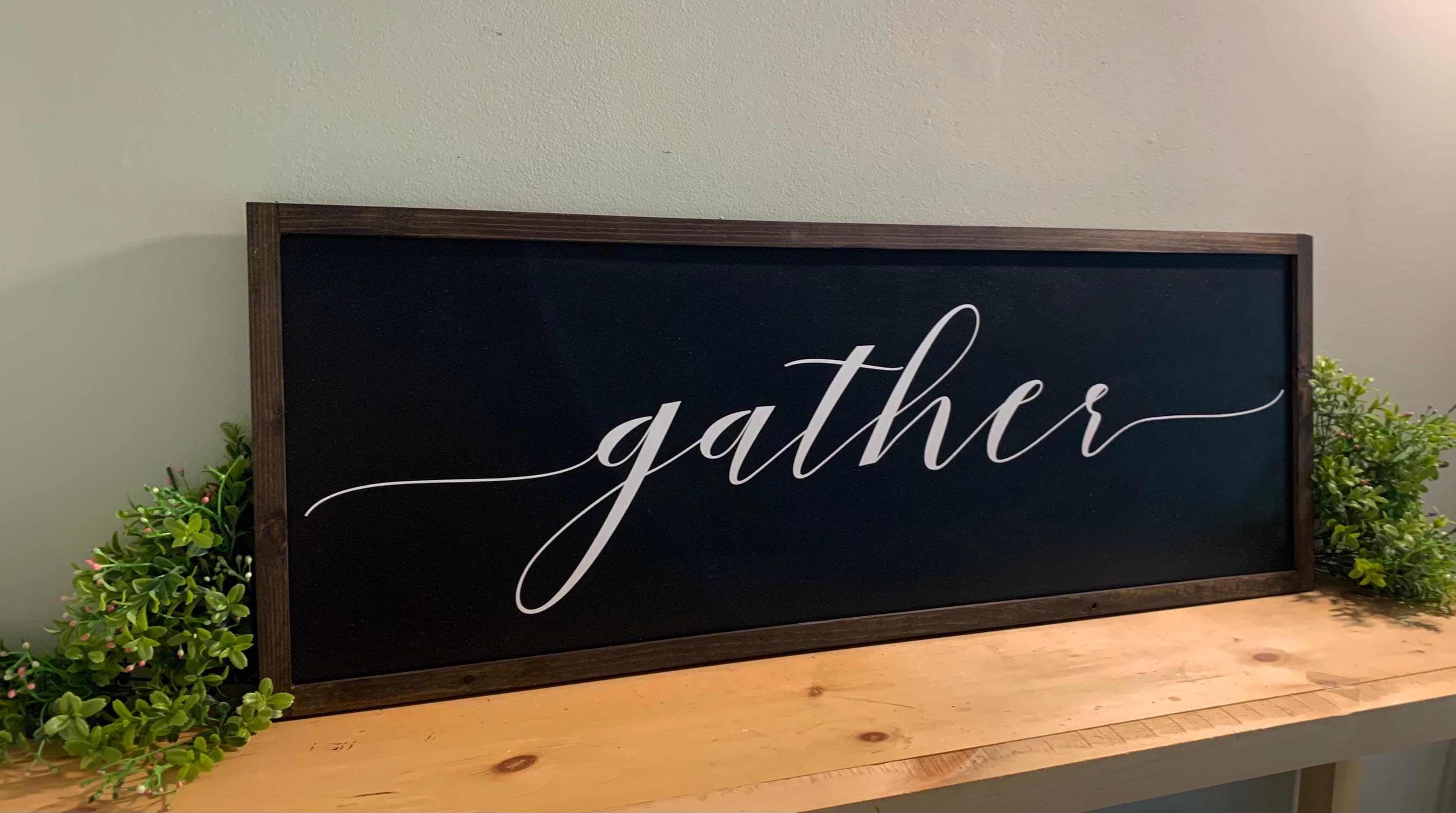 Gather Sign Wood Signs Dining Room Sign Dining Room Wall - Etsy Canada