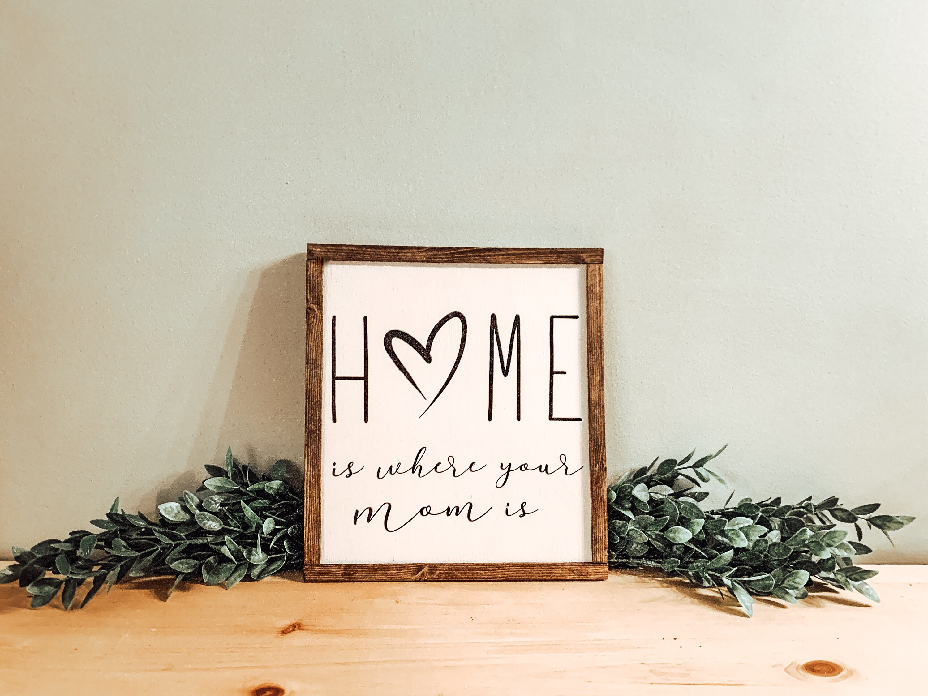 Home is Where Your Mom is Sign Mother's Day Sign Mom - Etsy Canada