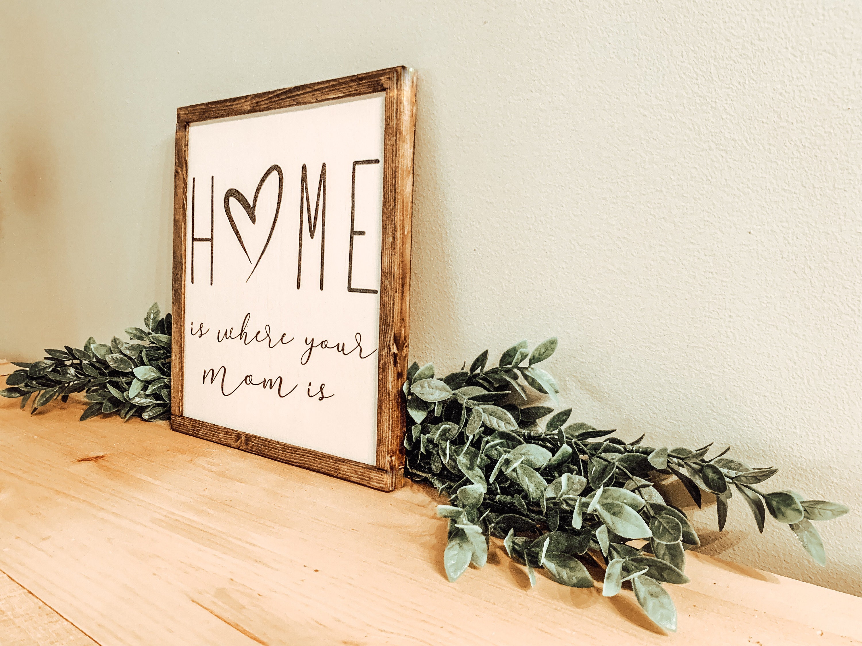 Home is Where Your Mom is Sign, Mother's Day Sign, Mom Sign, Farmhouse ...