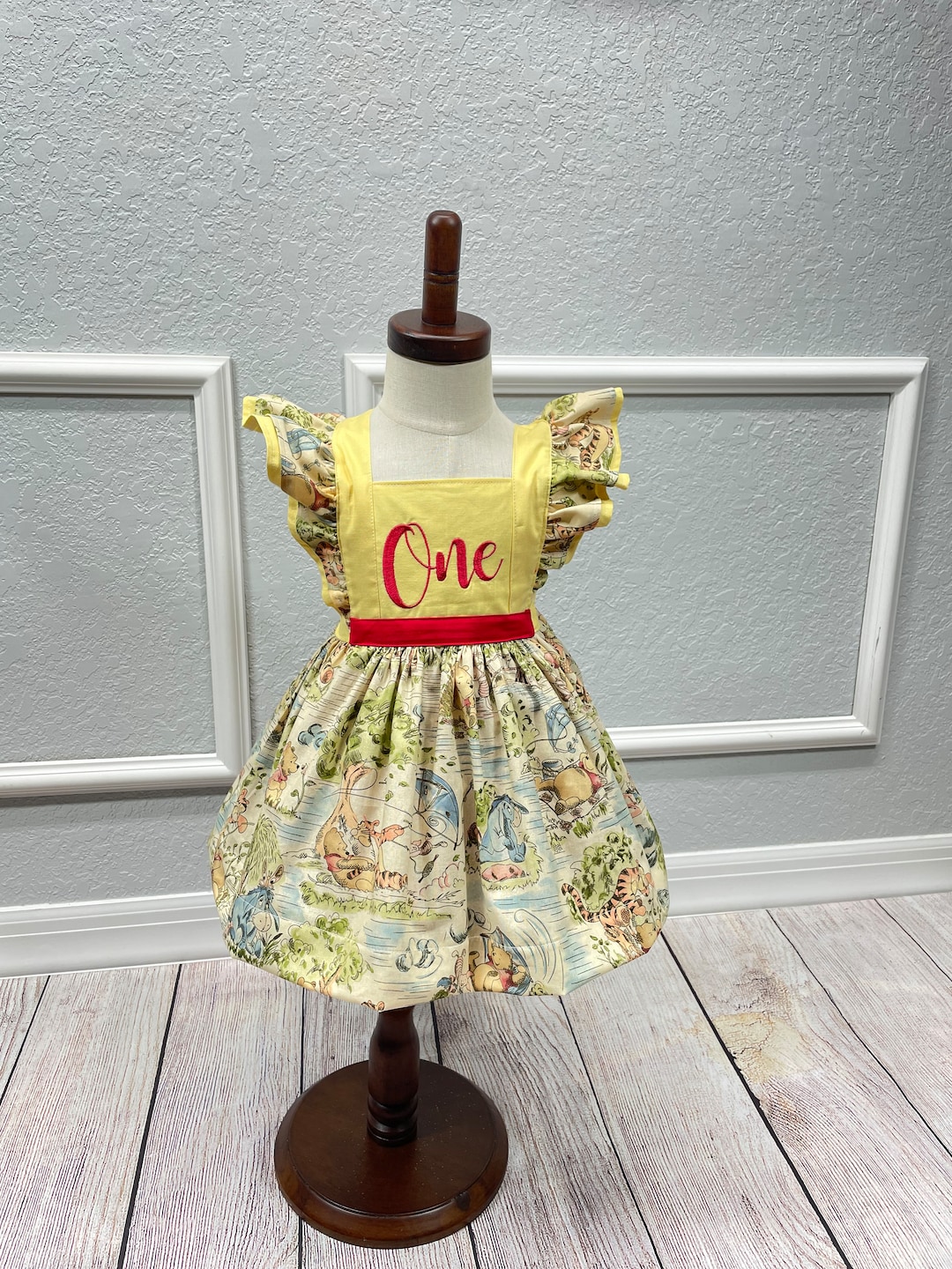 Girl Winnie the Pooh Dress, Toddler & Little Girls Winnie the Pooh ...