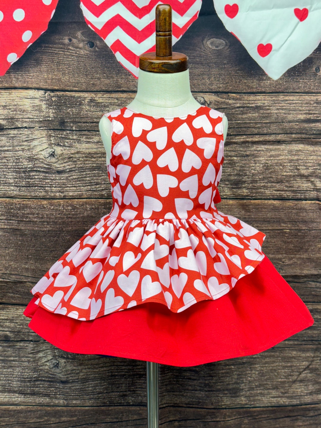 Valentine's Day Dress for Girl,girls' Valentine Outfit,sweetheart Dress ...