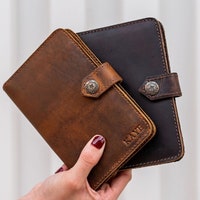 Leather Passport Case Leather Passport Holder, Passport Cover, Passport ...