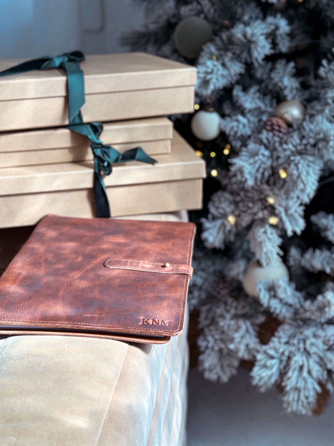 Leather Portfolio Organizer, Personalized Executive Business Portfolio ...