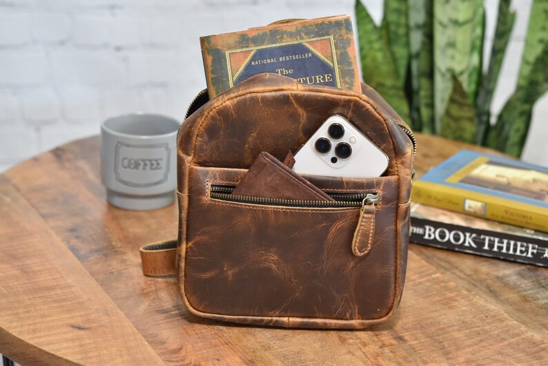 Leather Mini Backpack Purse Minimalist Everyday Bag invicta - Etsy