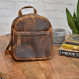 Leather Mini Backpack Purse Minimalist Everyday Bag invicta - Etsy