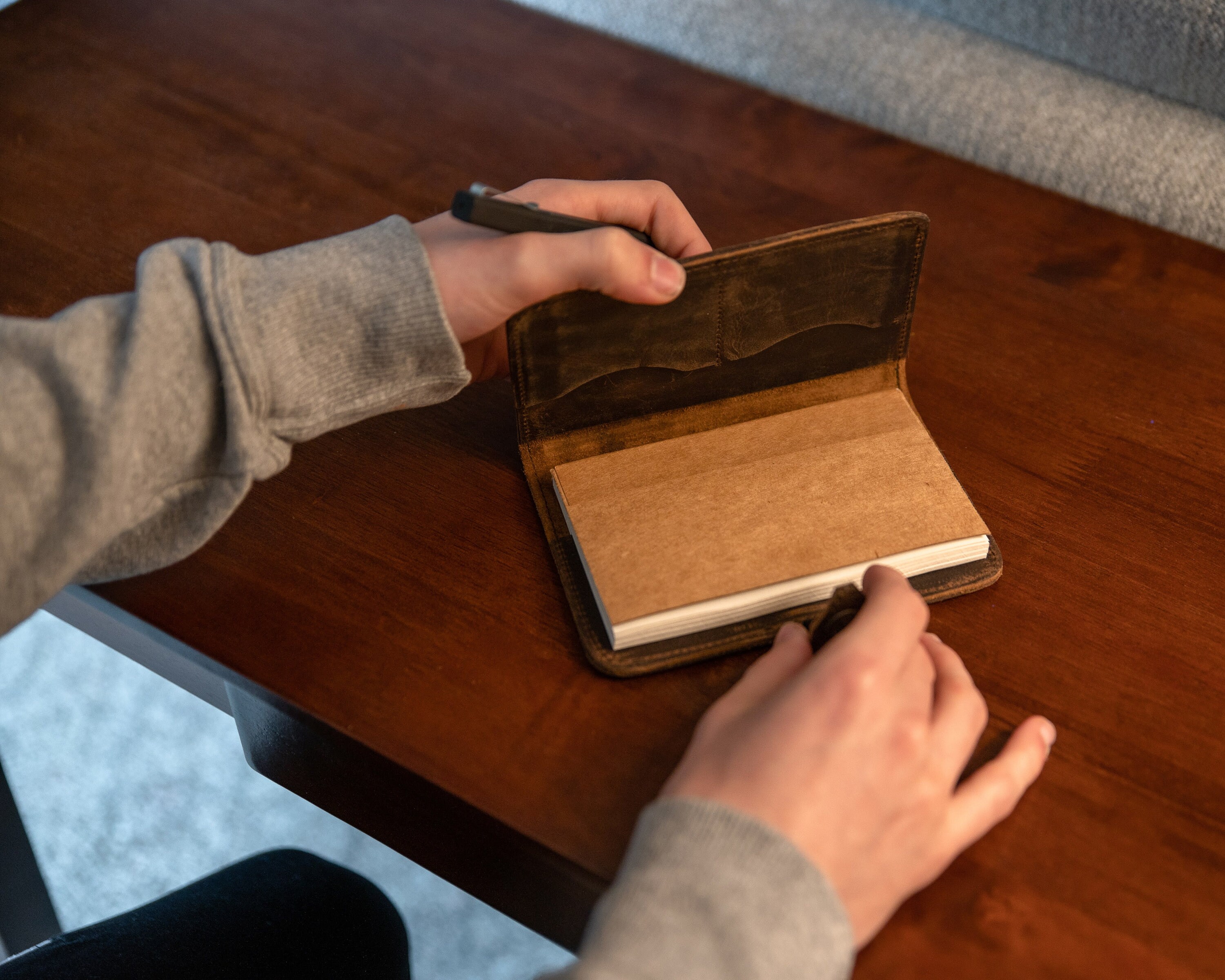 Personalized Leather Travel Wallet Field Notes Holder | Etsy