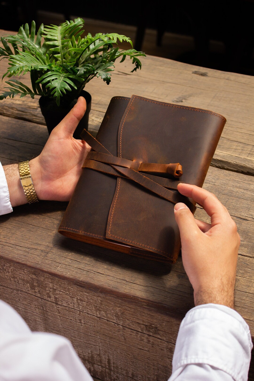 Productivity Calendar Goal Setting Planner, Leather Refillable Monthly ...