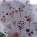Small Wildflower Stickers, Floral Bullet Journal Stickers, Bouquet ...