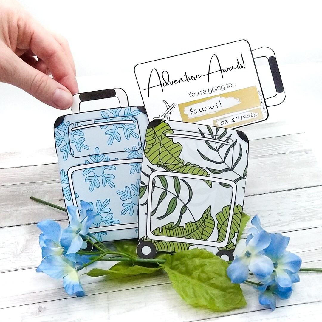 Surprise Vacation Scratch Card, Surprise Holiday Trip Reveal ...