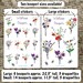 Small Wildflower Stickers, Floral Bullet Journal Stickers, Bouquet ...