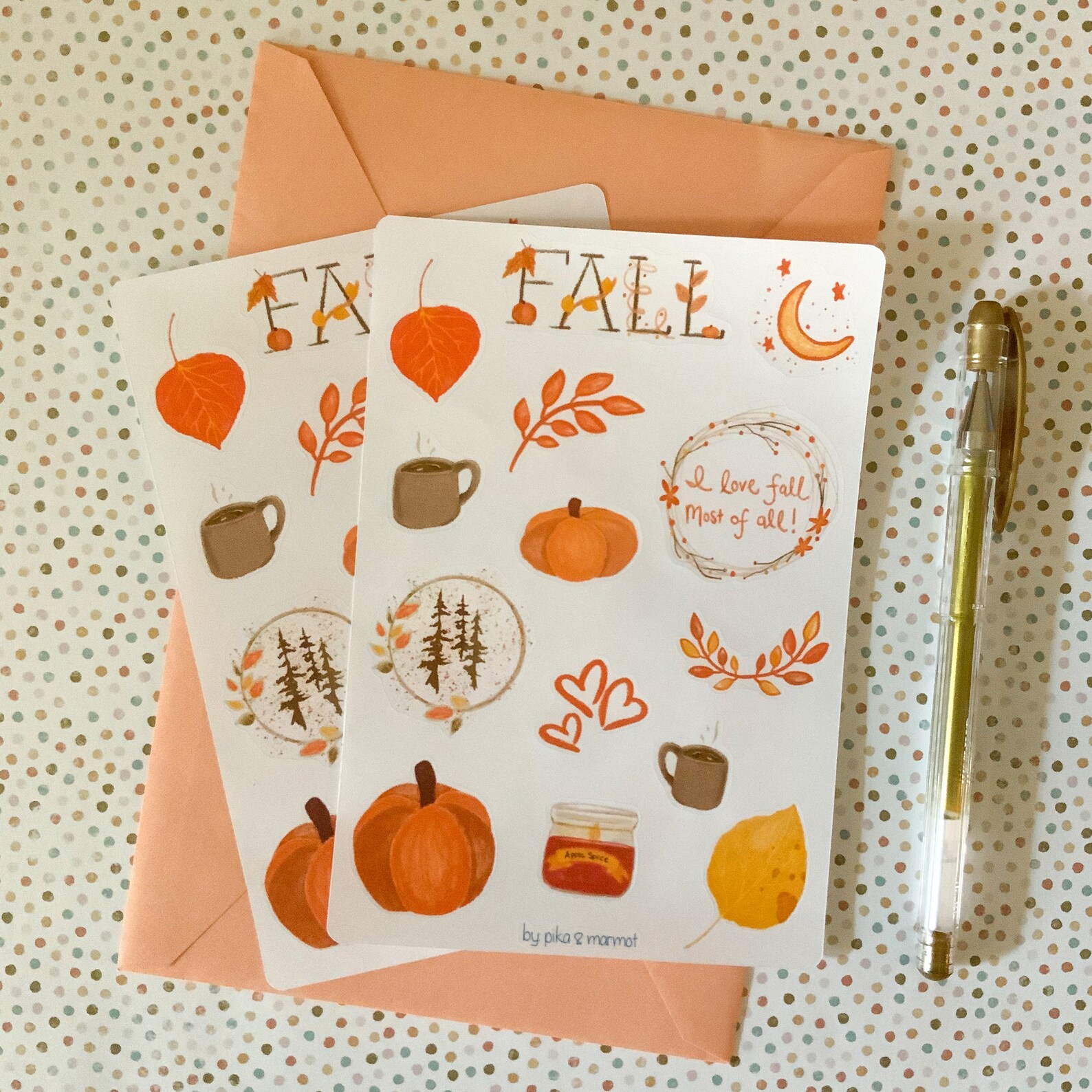 Fall Sticker Sheet Cozy Fall Stickers Fall Bullet Journal - Etsy