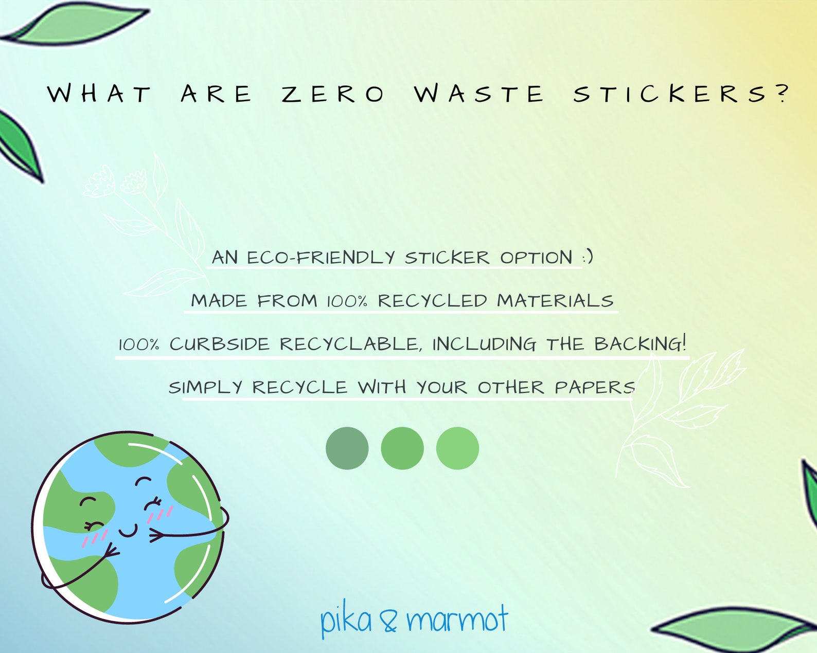 Small Nature Stickers Small Flower Stickers Botanical - Etsy