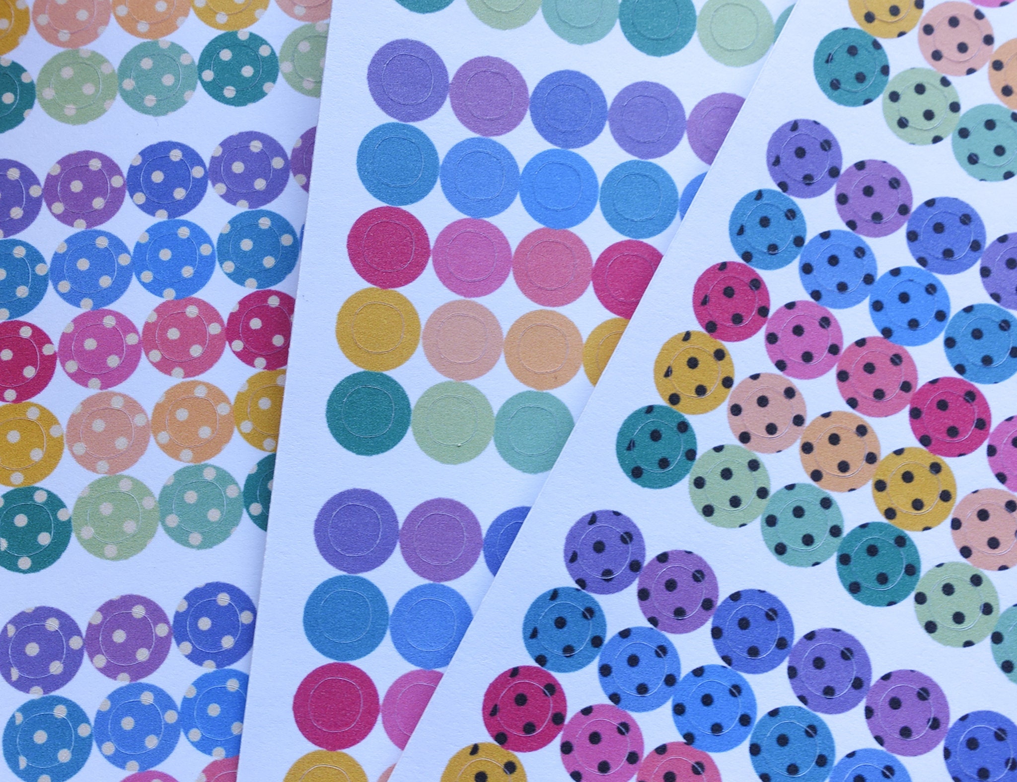 Polka Dot Stickers, Dot Planner Stickers, Dot Sticker Set, Small Circle ...