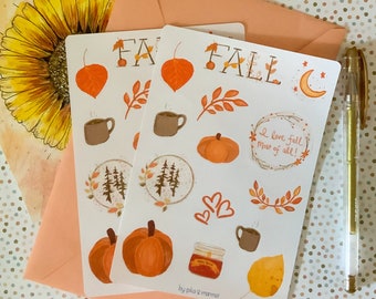 Cozy Forest Animals Fall Planner Stickers Fall Animals - Etsy