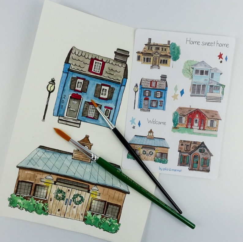 House Journal Stickers, Cute House Stickers, Cute Decorative Stickers ...