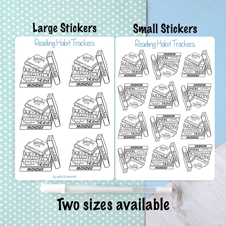 Reading Stickers Reading Trackers Book Planner Stickers - Etsy