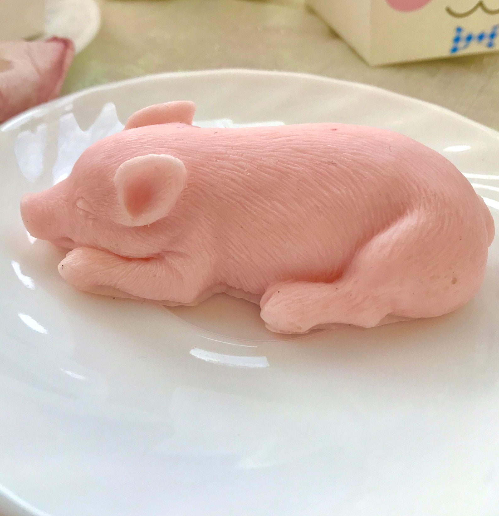 Kids Soaps Set of 2 Pigs.pink Peony Pig Soap. Kids Artistic - Etsy