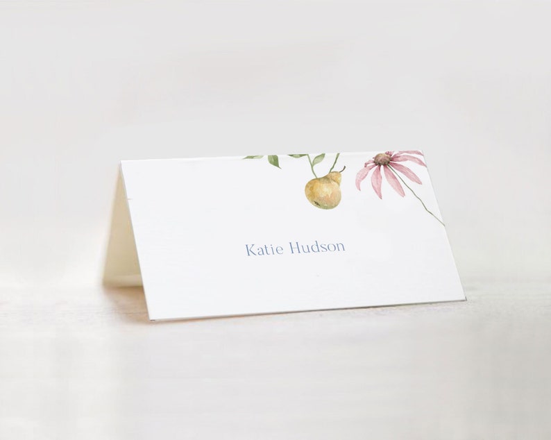 Secret Garden Place Card / INSTANT DOWNLOAD / Printable Cottage Name ...