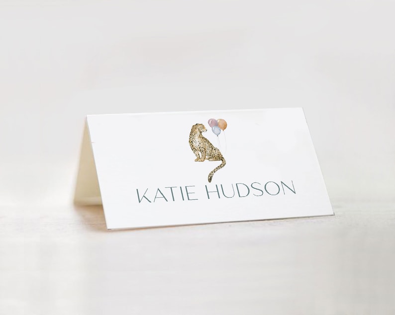 Animal Party Place Cards / INSTANT DOWNLOAD / Zoo Name Cards Printable ...