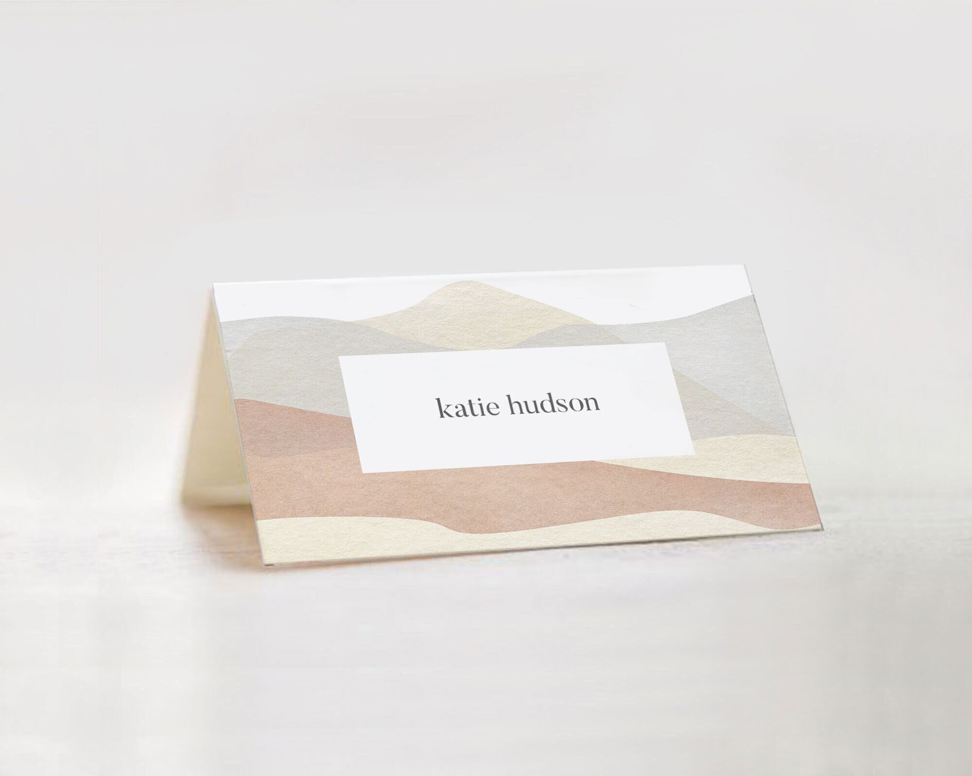 Modern Place Card / INSTANT DOWNLOAD / Printable Boho Name Card ...