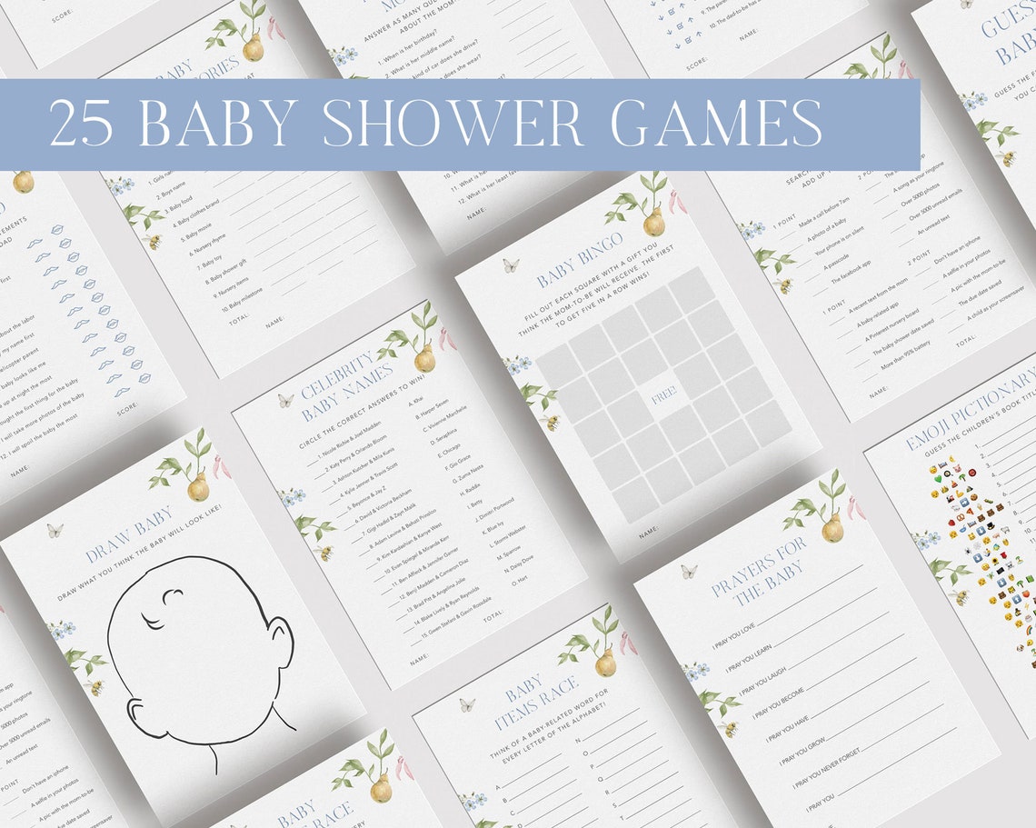 Secret Garden Baby Shower Bundle / INSTANT DOWNLOAD / Cottage - Etsy