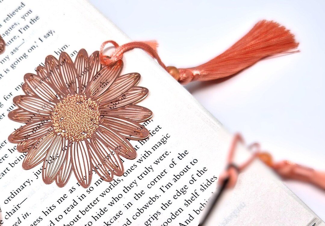 Botanical Rose Gold Metal Bookmarks, Vein Metal Bookmarks, Exquisite ...