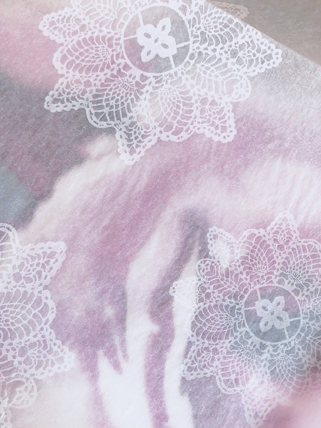 White Christmas Lace Translucent Tissue Paper White Gift Wrapping Paper ...