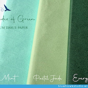 Shades of Green Premium Tissue Paper, Premium Gift Wrap, Green Gift ...