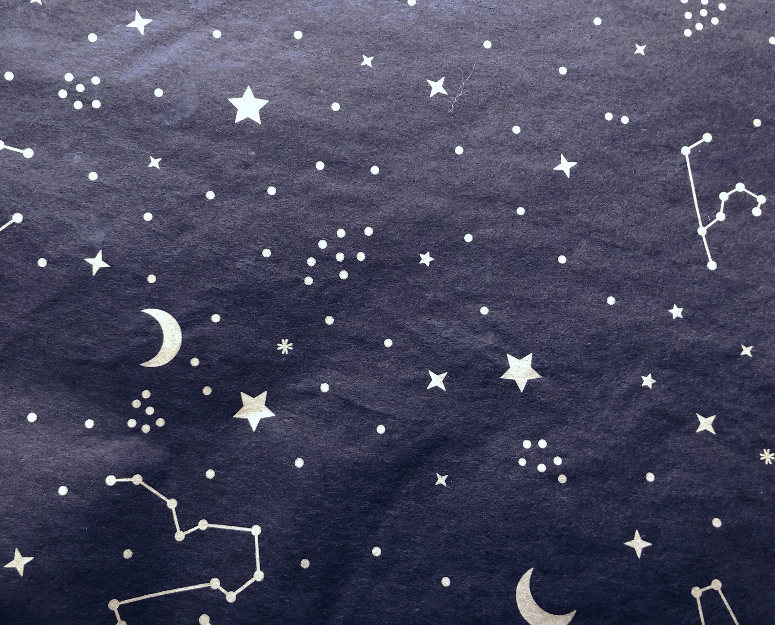 Navy Midnight Blue Star Cosmic Constellation Gift Wrap Tissue - Etsy