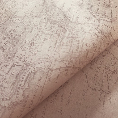 World Map Printed Kraft Tissue Paper X5 Vintage Atlas Gift - Etsy