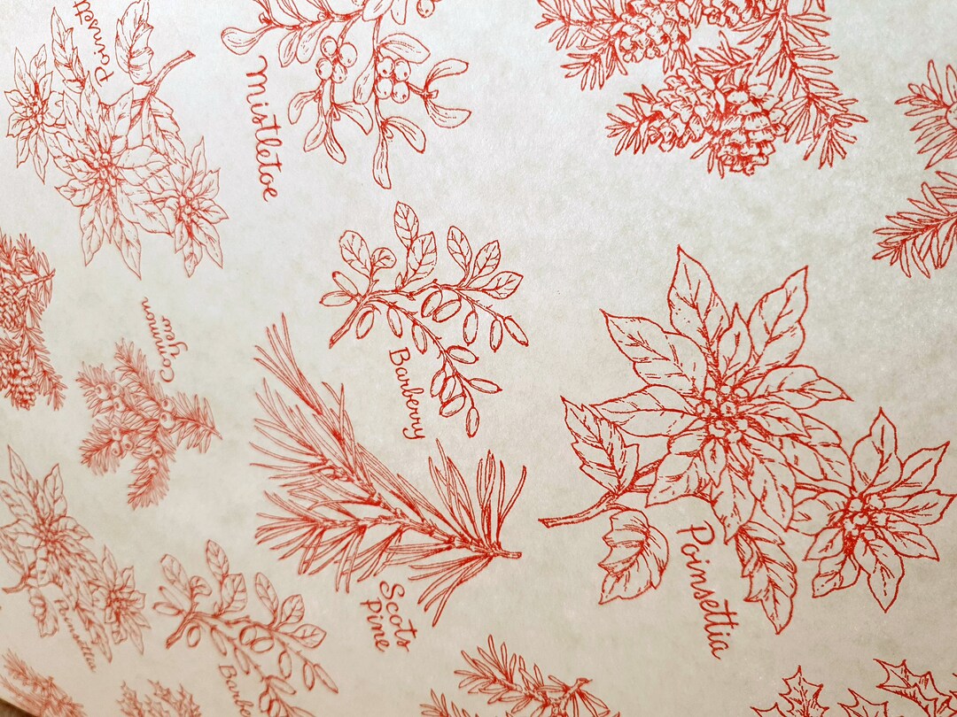 Winter Themed Tissue Paper Sheets X5 - Ideal Seasonal Christmas Tissue ...