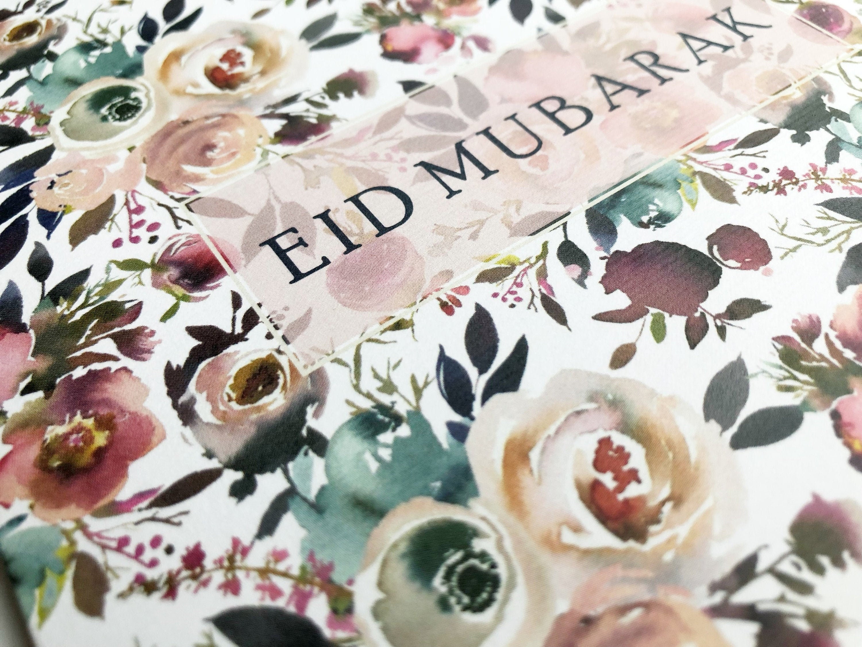 Luxury Textured Eid Card Square Eid Greetings Card Eid | Etsy