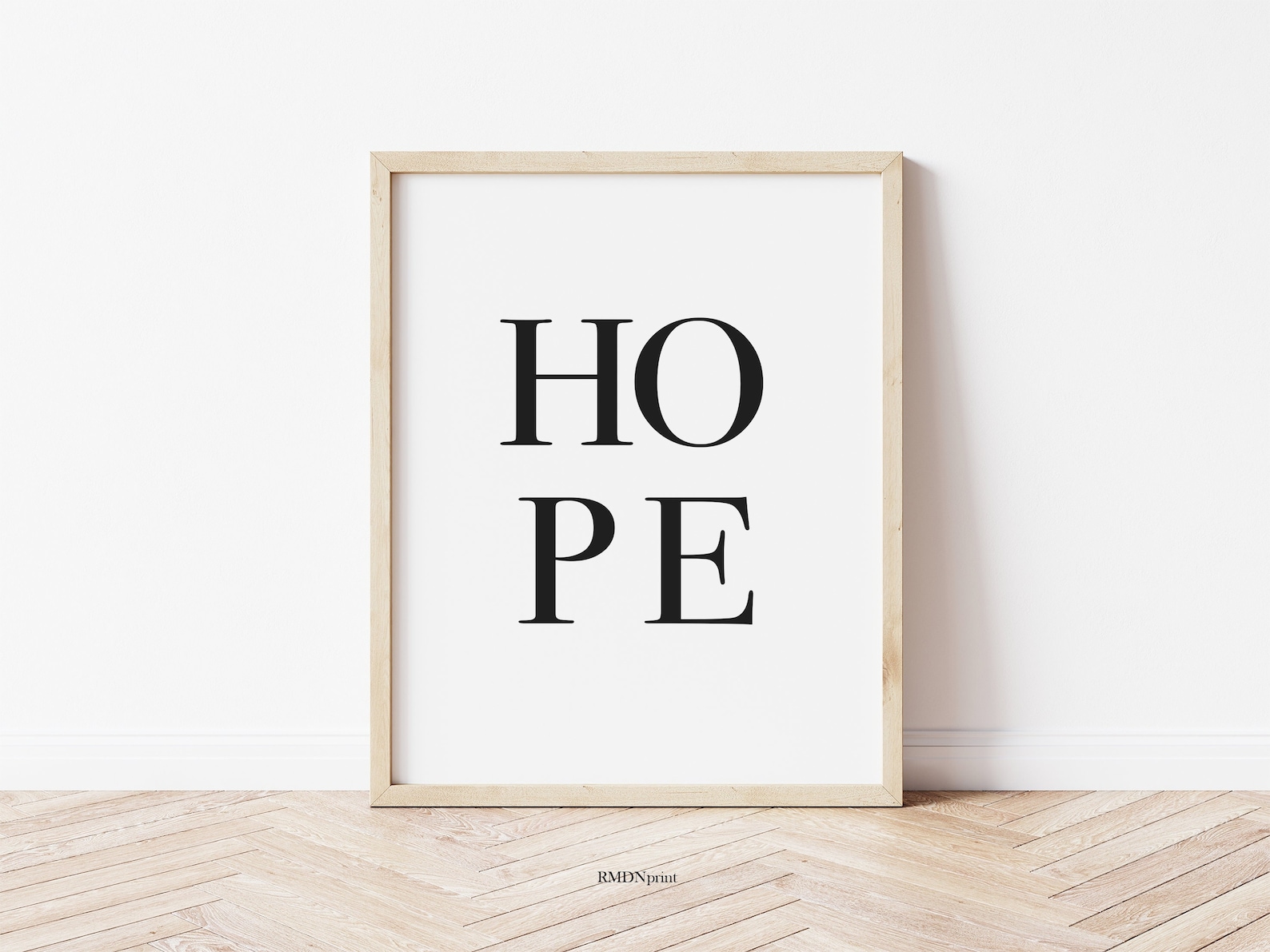 HOPE Typography Poster | Minimalistic | Living Room | Bedroom | Hallway ...