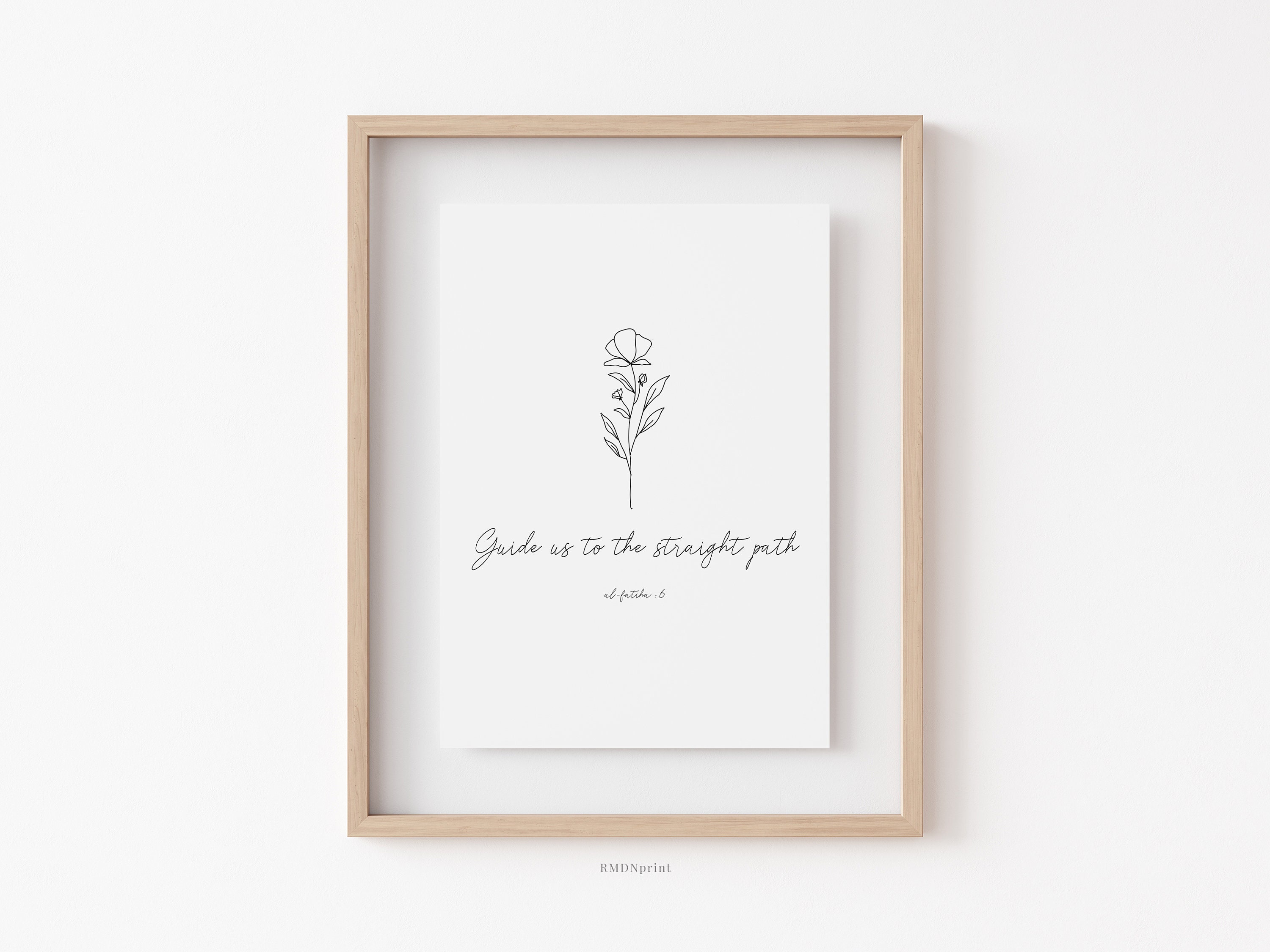 Guide Us to the Straight Path Print, Guidance Surah El Al Fatiha Islam ...