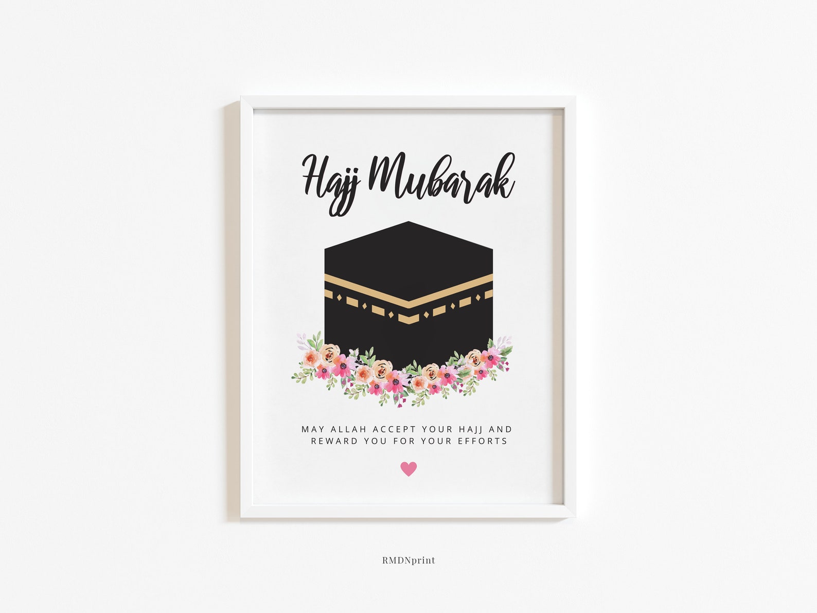 Hajj Mubarak Floral Islamic Printable Greeting Cards Hadj - Etsy
