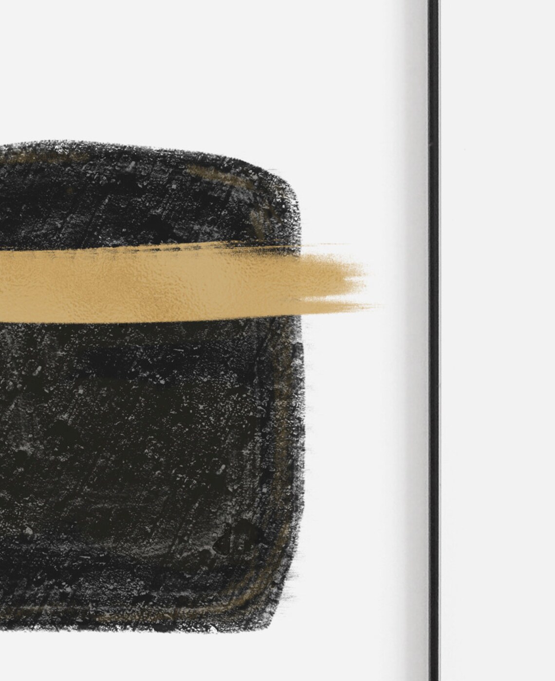 Abstract Kaaba Print, the Holy Kaabah Poster Masjid Al Haram Mecca ...