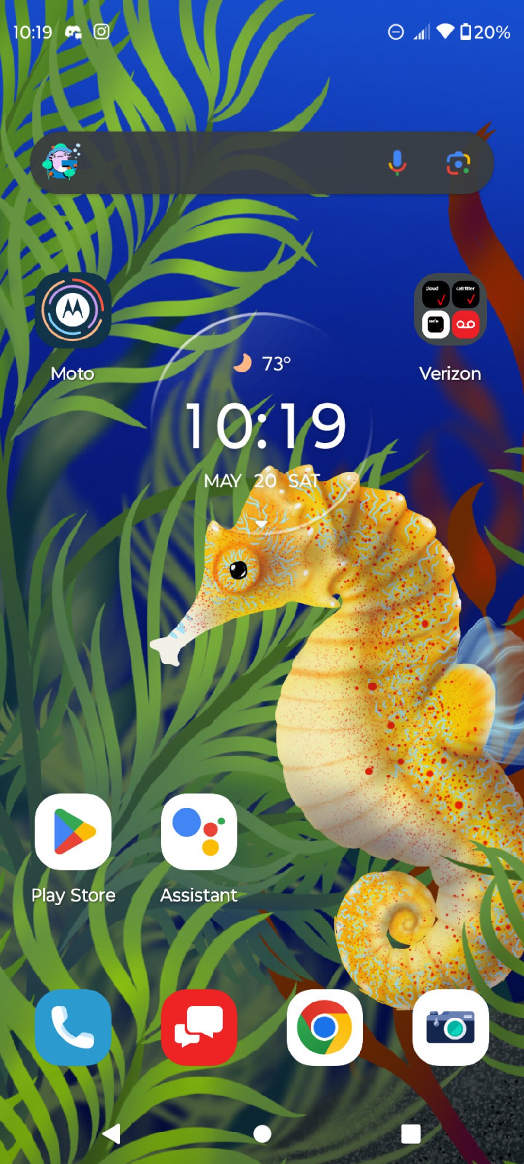 Seahorse Digital Wallpaper Ocean Themed Backround for Android - Etsy
