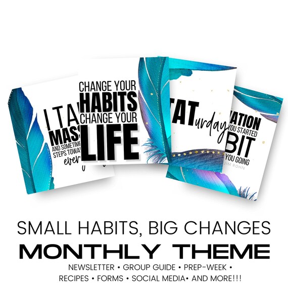 Small Habits Big Changes Challenge Group 4 Weeks | Etsy