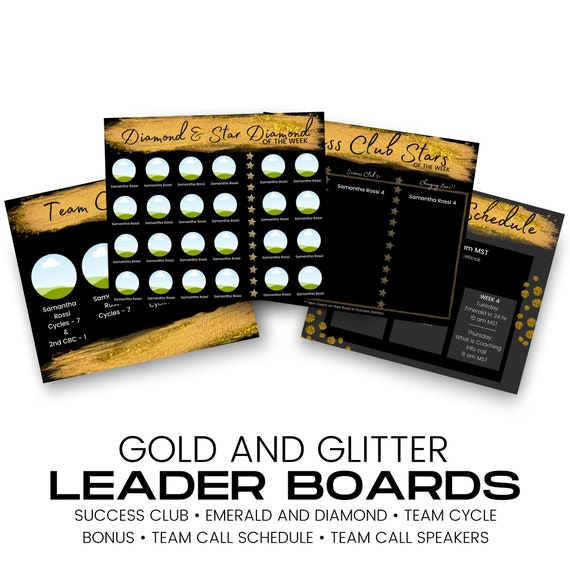 Gold and Glitter Leaderboards | Etsy