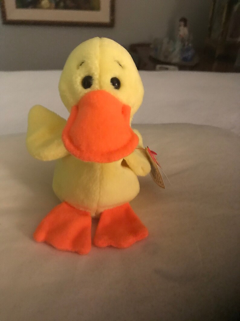 TY Beanie Baby Quackers the Duck - Etsy