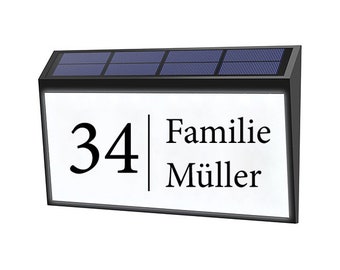 Solar House Number Plate - Etsy