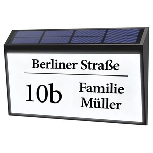 Illuminated Solar House Number Personalized House Number Light House ...