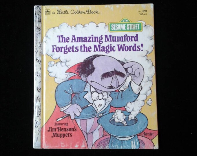 Well Loved 1979 SESAME STREET the Amazing Mumford Forgets the Magic ...